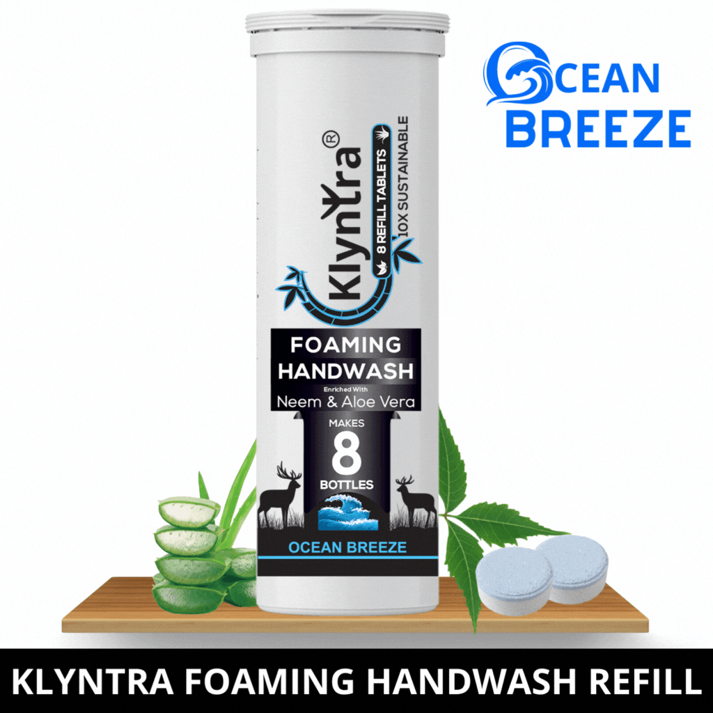 Foaming Handwash Tablet with Neem & Aloe Vera - Refill Pack - Ocean Br ...